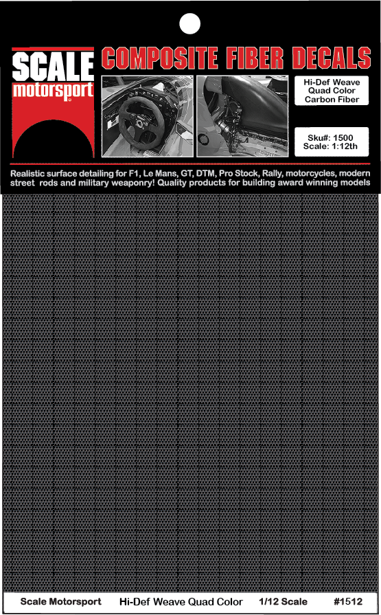 Carbon Fiber Decals For Model Cars - Scale Motorsport