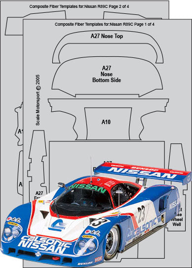 LeMans, GT, DTM Carbon Fiber Template Sets - Scale Motorsport